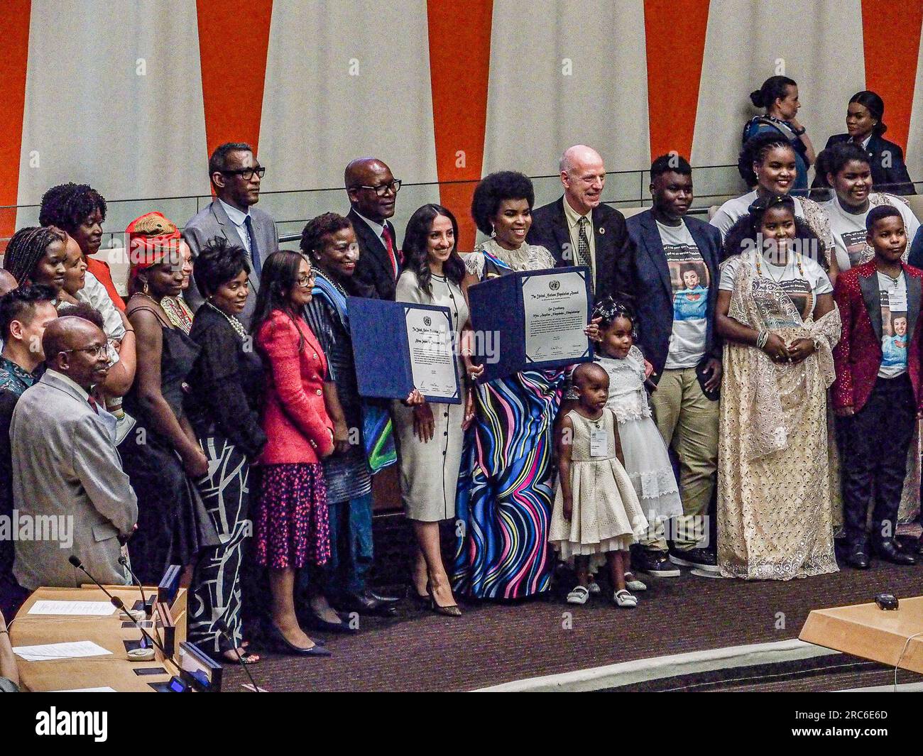 New York, New York, USA. 12th July, 2023. Mrs. ANGELINE NDAYISHIMIYE ...