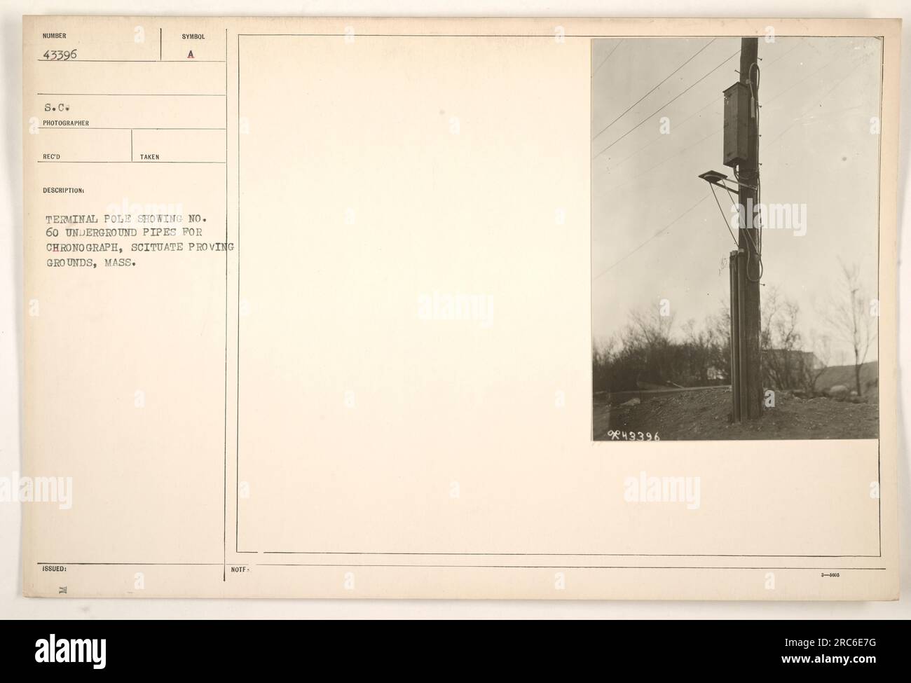 This photograph, taken at the Scituate Proving Grounds in Massachusetts ...