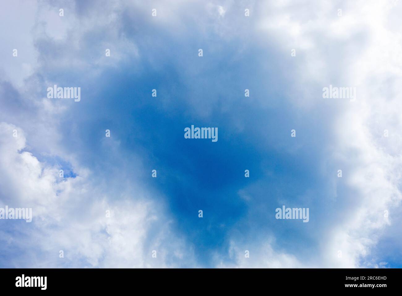 close-up of a huge thunder cloud before the rain. A weather change ...