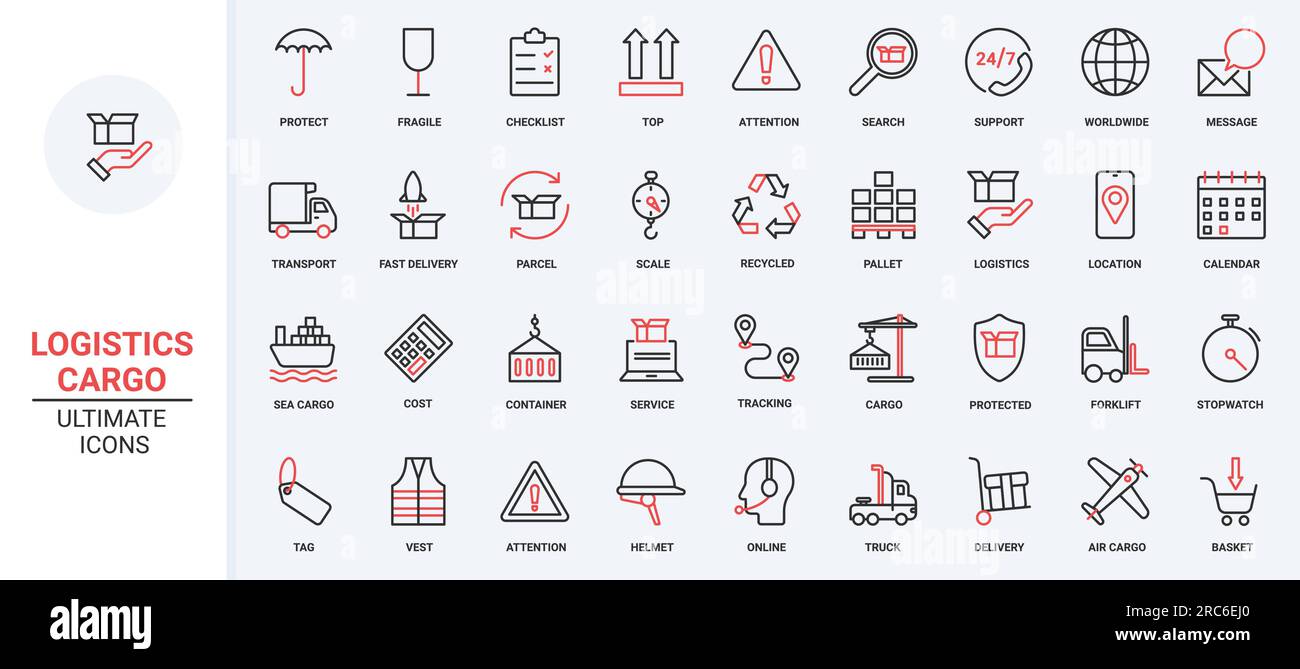 Truck, ship for fast shipment of freight parcels, crane forklift ...