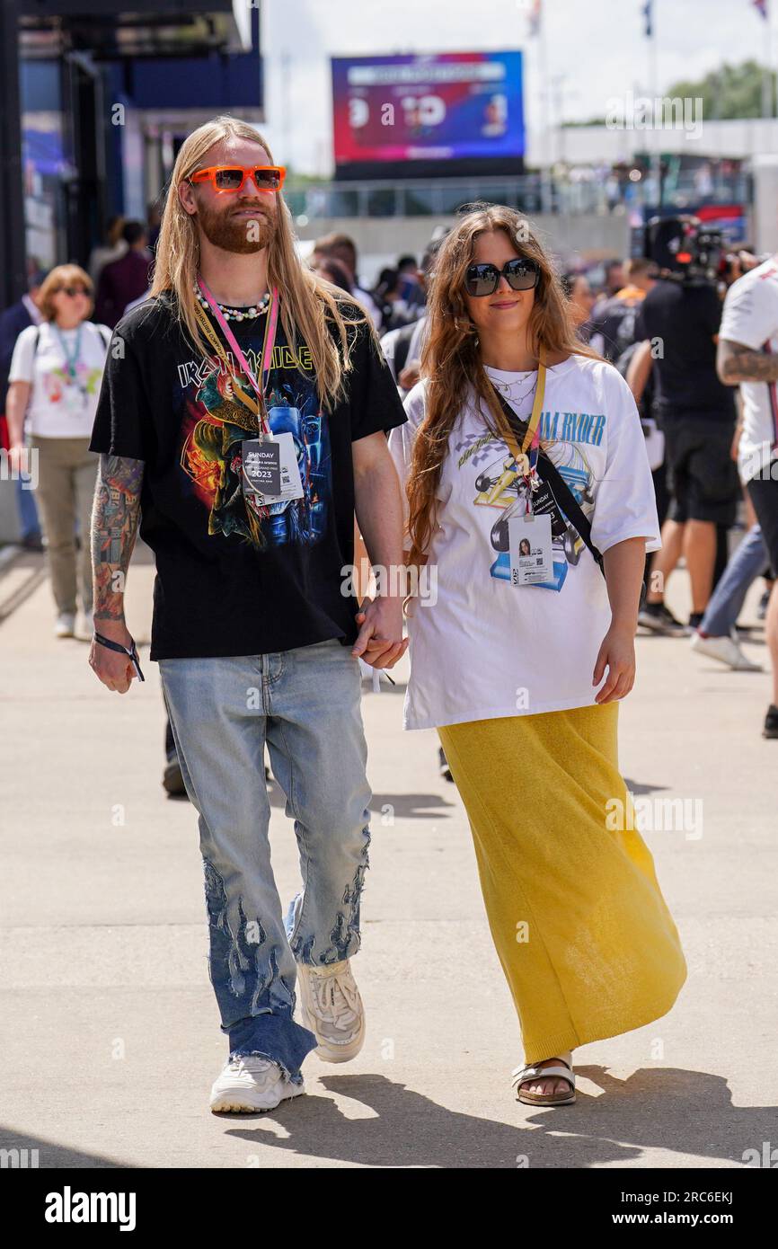 Sam Ryder, Eurovision, during the FORMULA 1 ARAMCO BRITISH GRAND PRIX ...