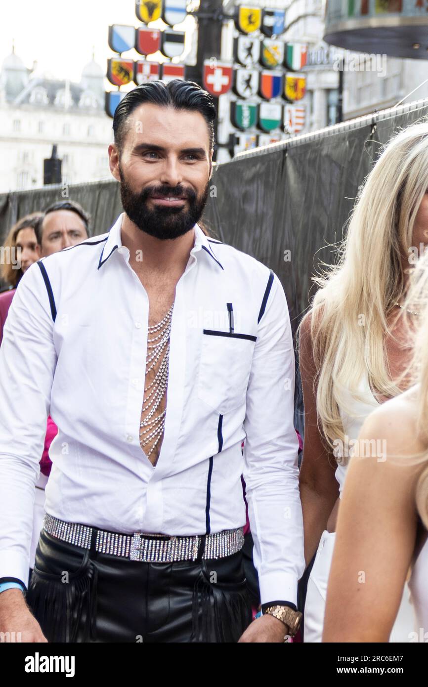 London, UK. 12th July, 2023. TV presenter Rylan Clark impresses as he ...