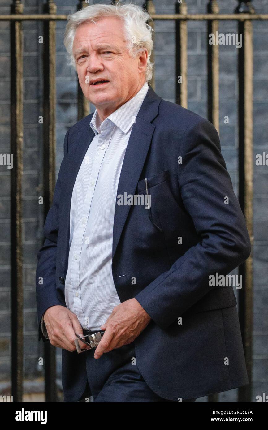 London, UK. 12th July, 2023. David Davis, MP. Former Cabinet Minister. Members of the cabinet ...
