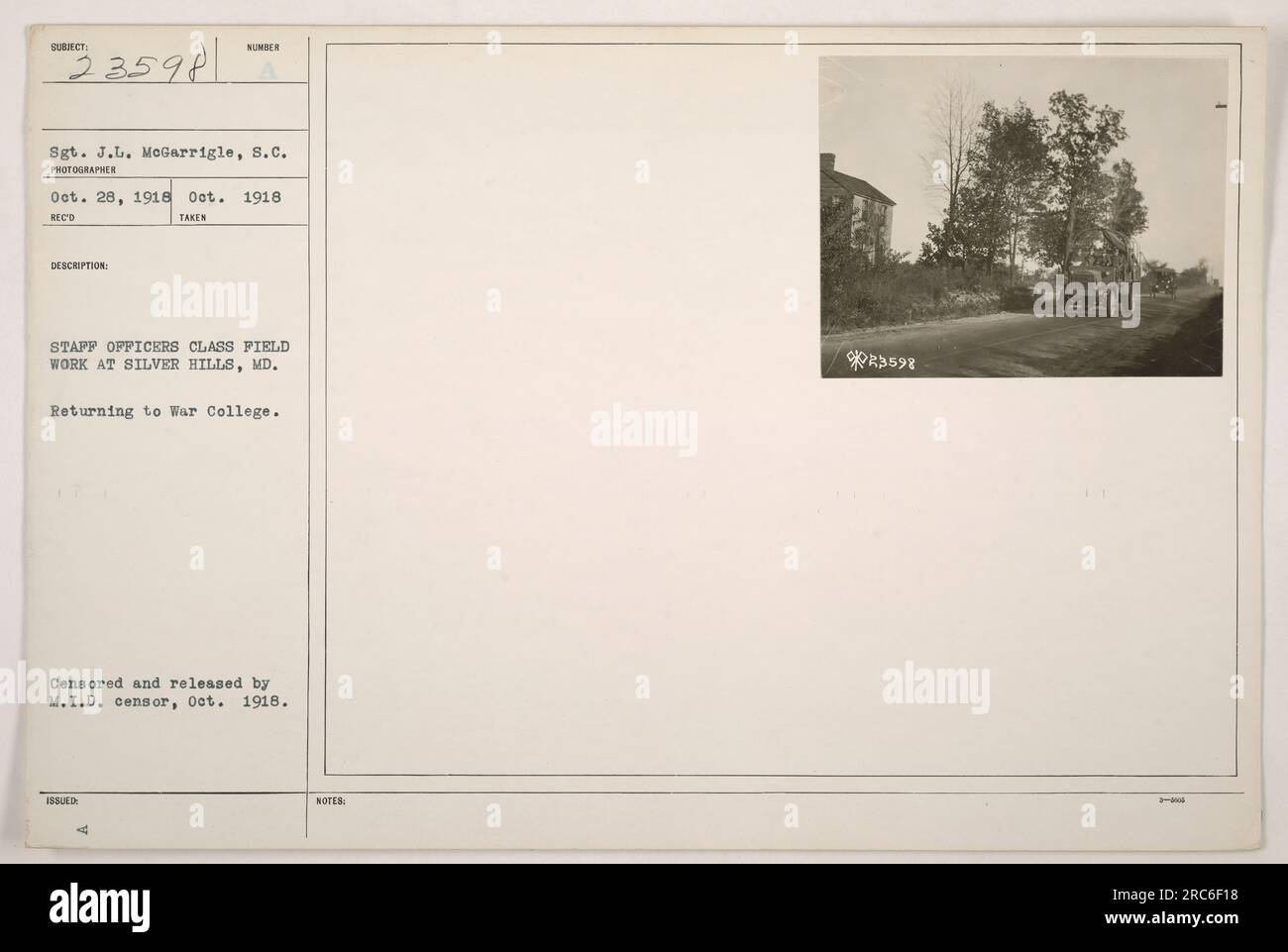 Sgt. J.L. McGarrigle, S.C., is shown in this photograph taken on Oct ...