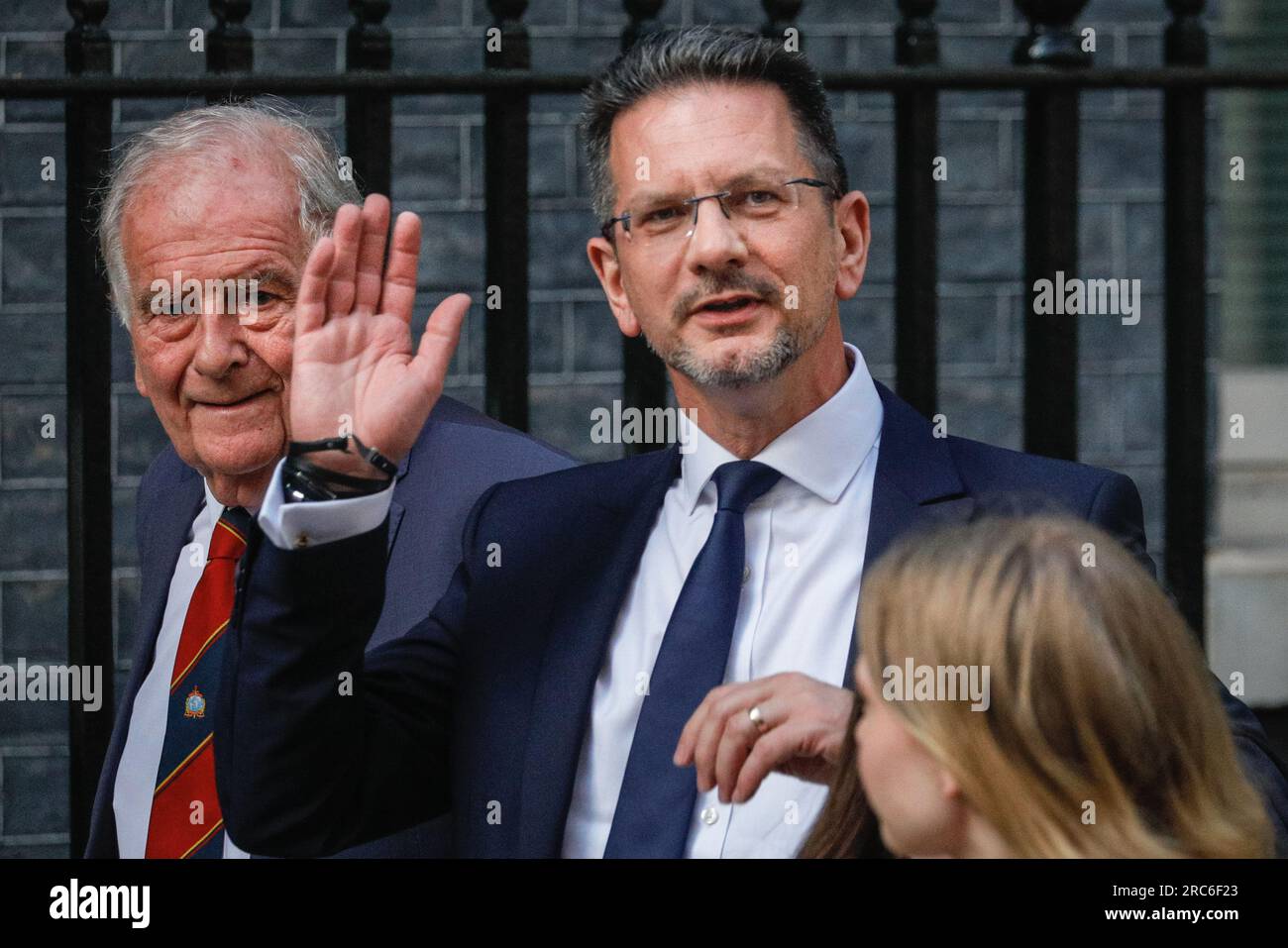 London, UK. 12th July, 2023. Steve Baker, MP, with colleagues. Members ...