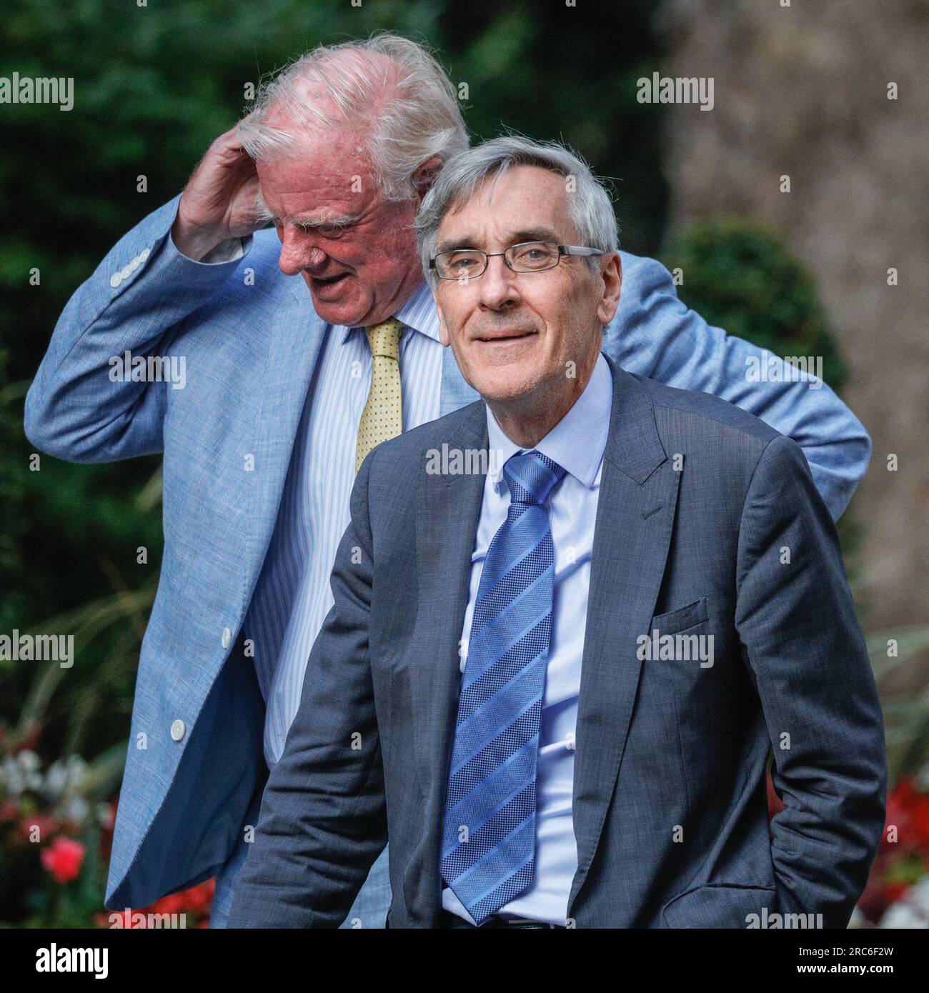 London, UK. 12th July, 2023. John Redwood, MP and Sir Edward Leigh ...