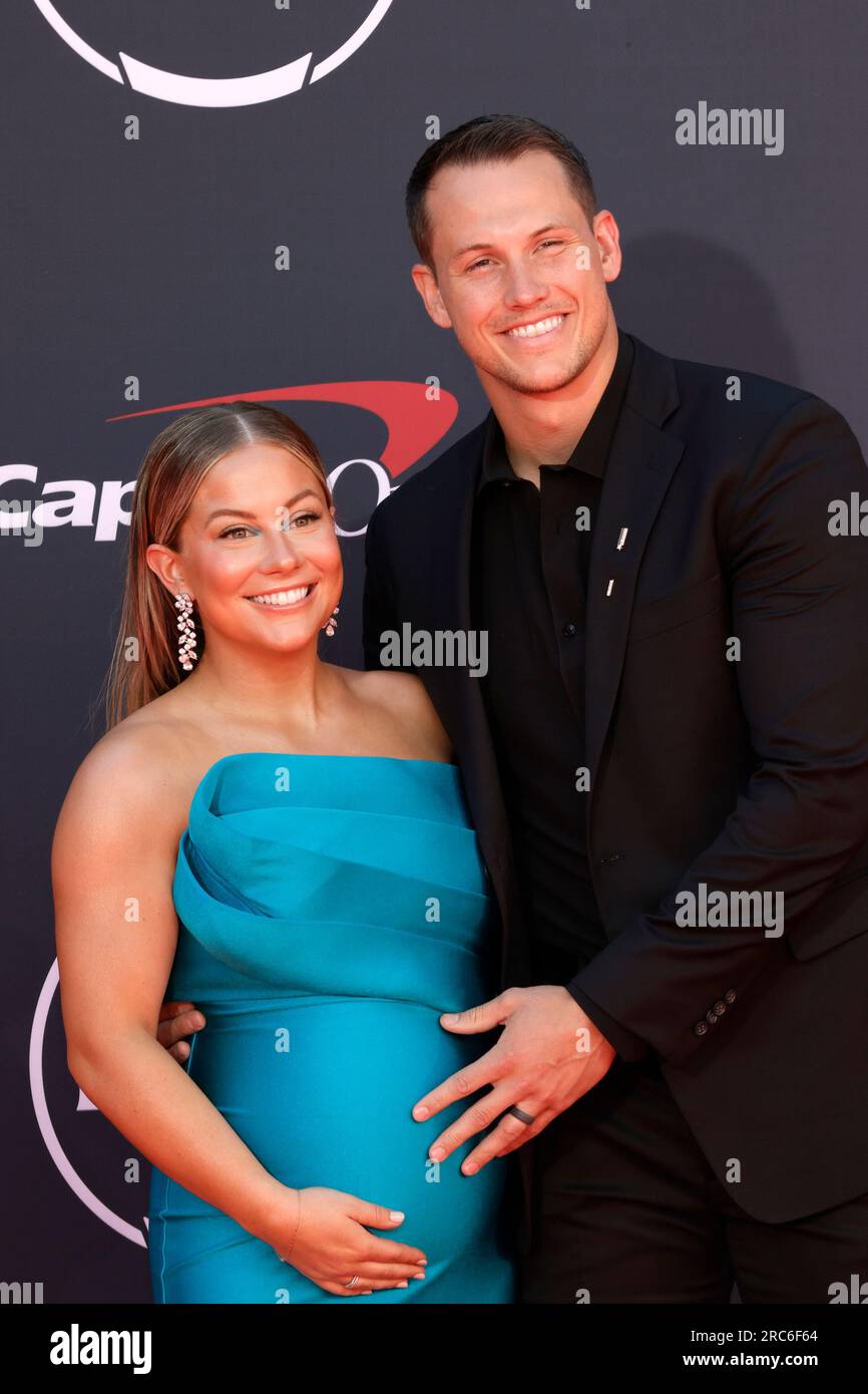 Hollywood, Ca. 12th July, 2023. Shawn Johnson East and Andrew East at ...