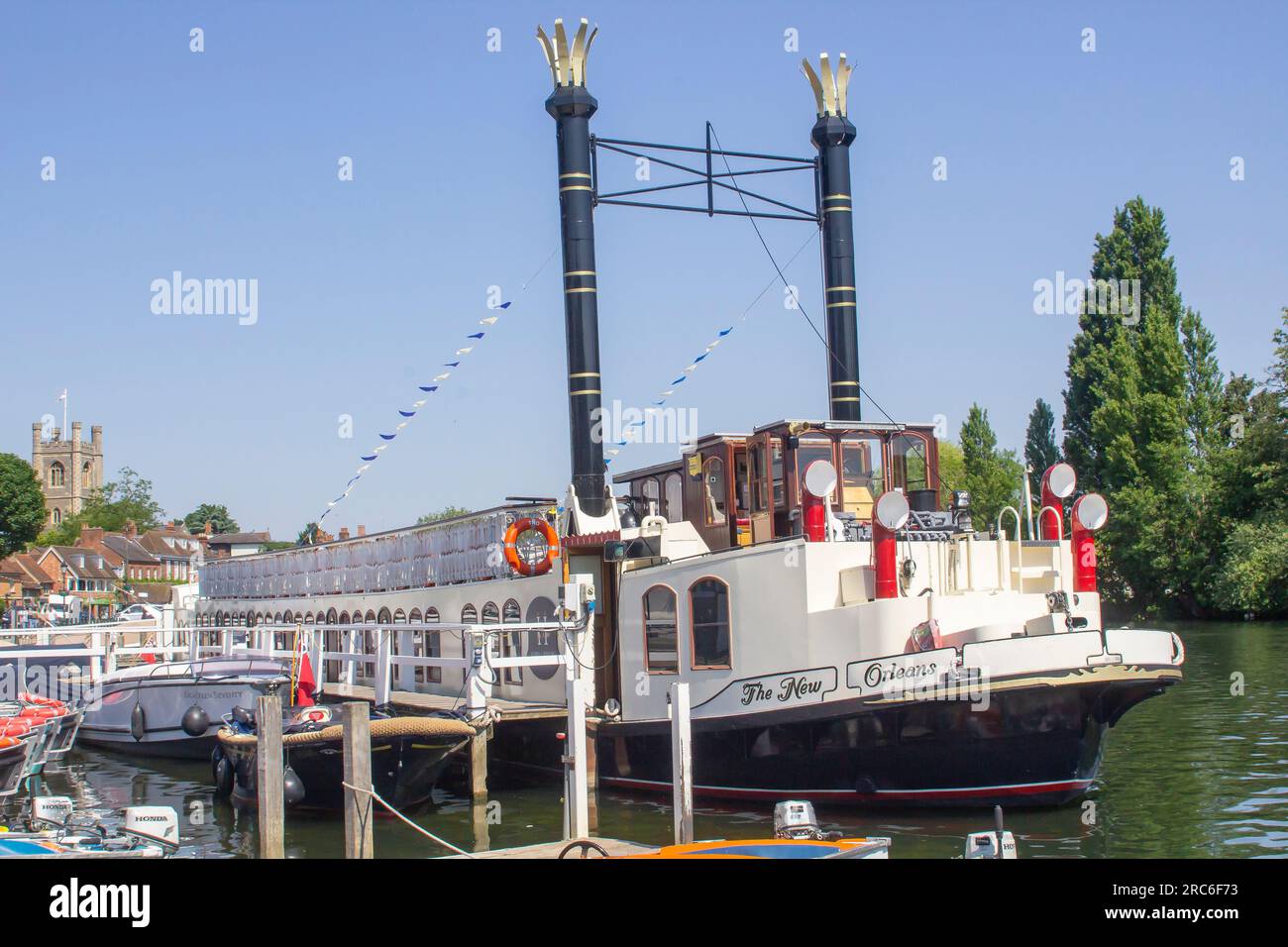 14th June 23 The replica paddle steamer"The New Orleans" on its birth ...
