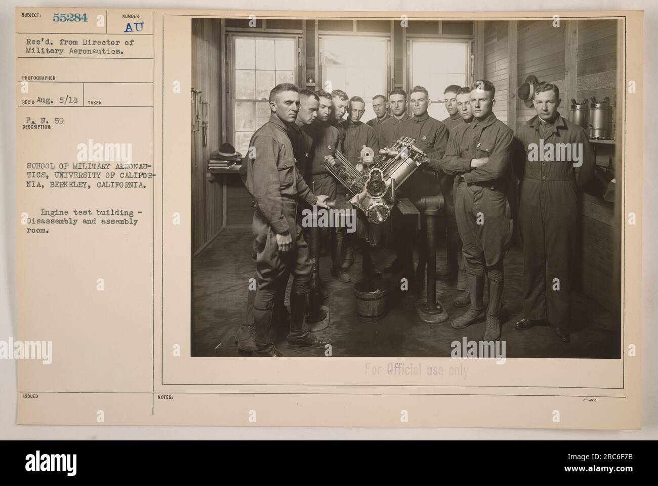 Engine test building at P.N. 59 School of Military Aeronautics ...