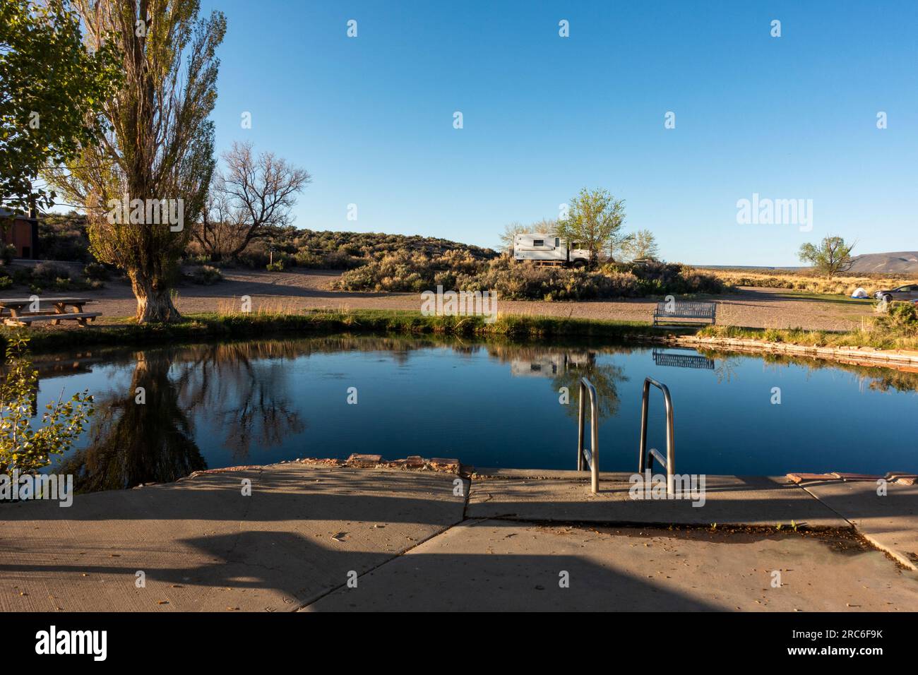 Hot Spring and campground in Nevada's Virgin Valley located in ...