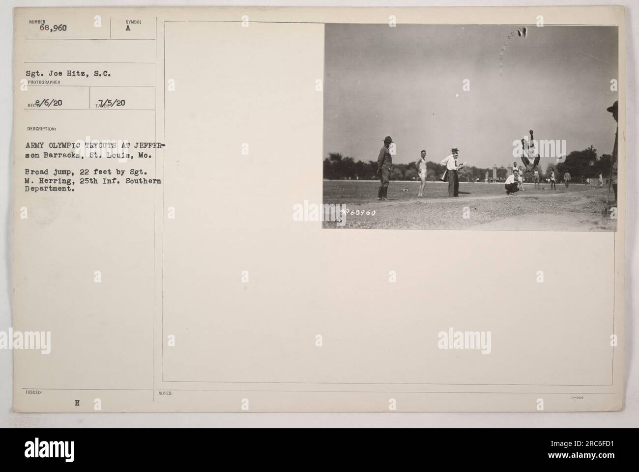 Sgt. M. Herring of the 25th Infantry, Southern Department, achieved a ...