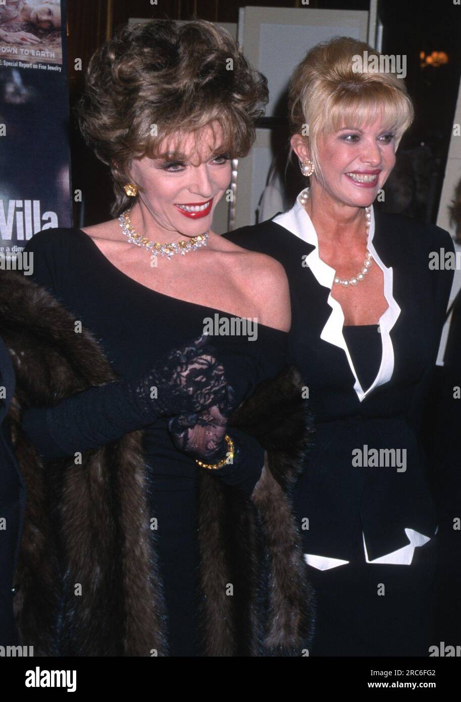 2001 Joan Collins Ivana Trump John Barrett/PHOTOlink Stock Photo - Alamy