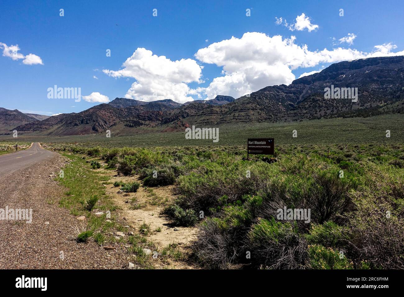 Hart Mountain National Antelope Refuge near Plush, Oregon Stock Photo ...