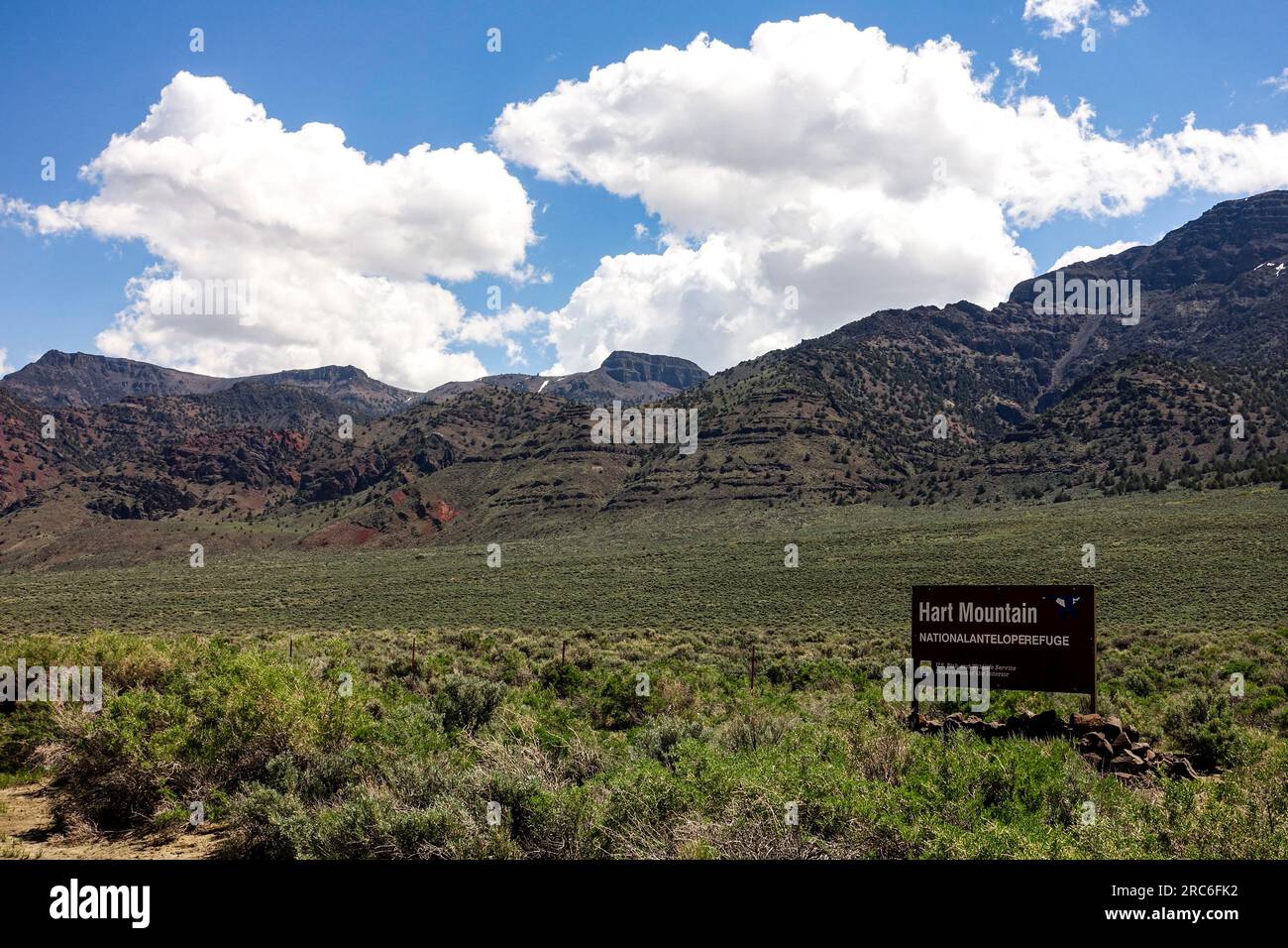 Hart Mountain National Antelope Refuge near Plush, Oregon Stock Photo ...