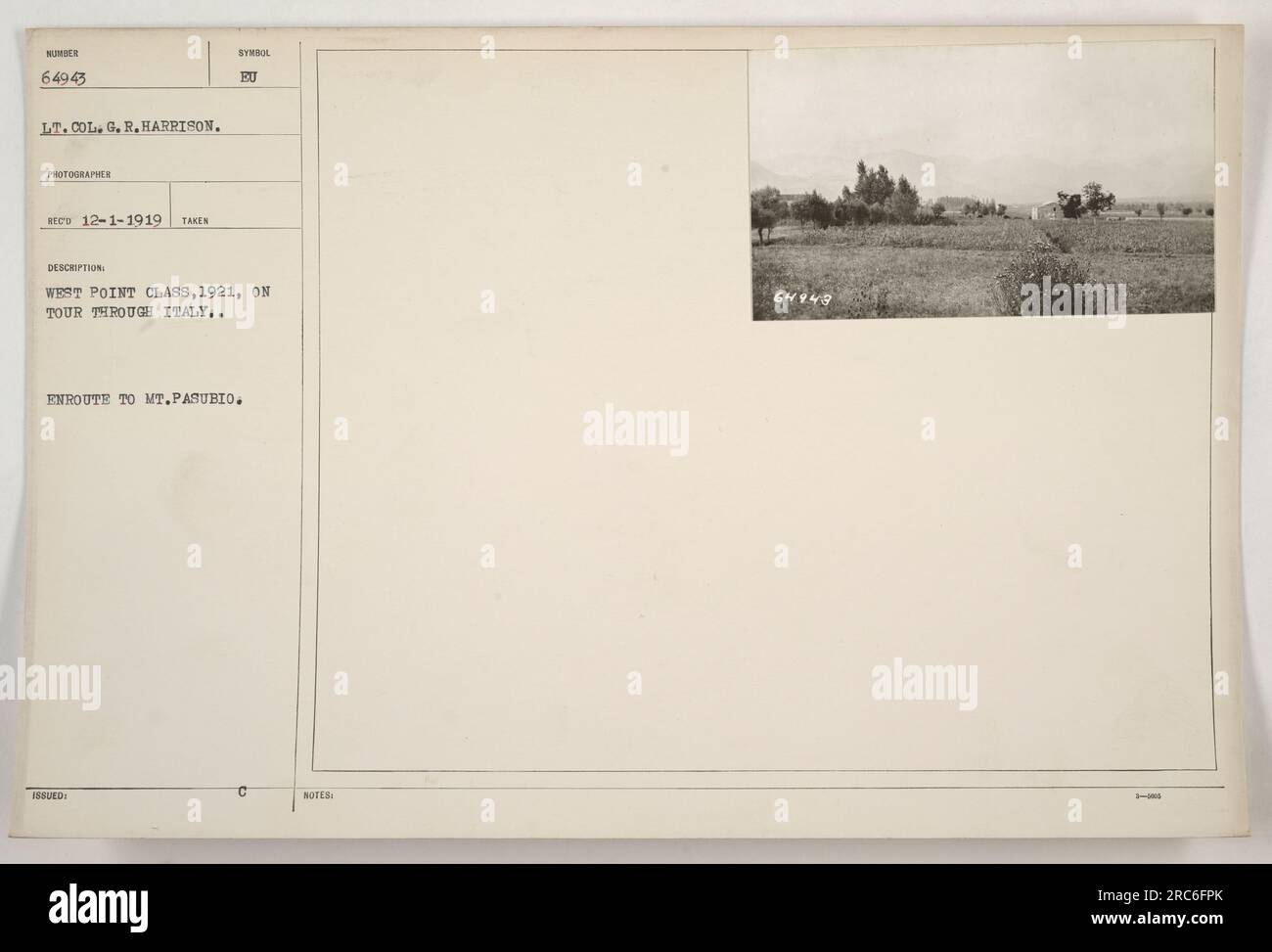 West Point Class of 1921, led by Lt. Col. G.R. Harrison, during their ...