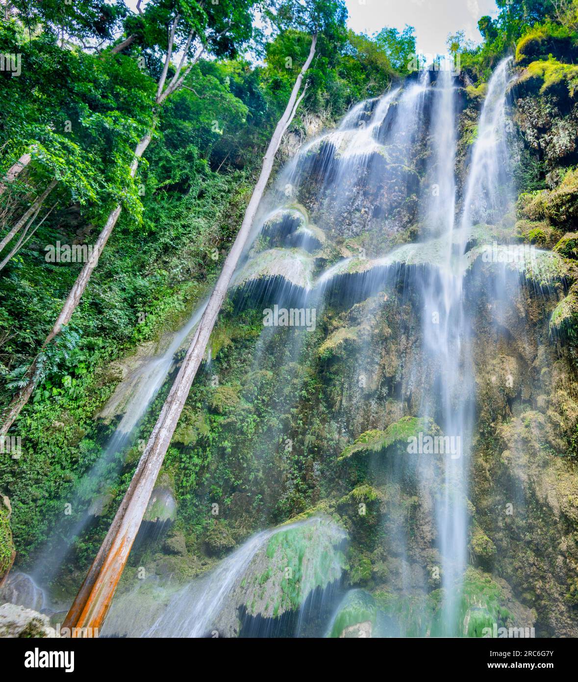 Accessed by a very steep track,leading to the base of the100 metre high ...