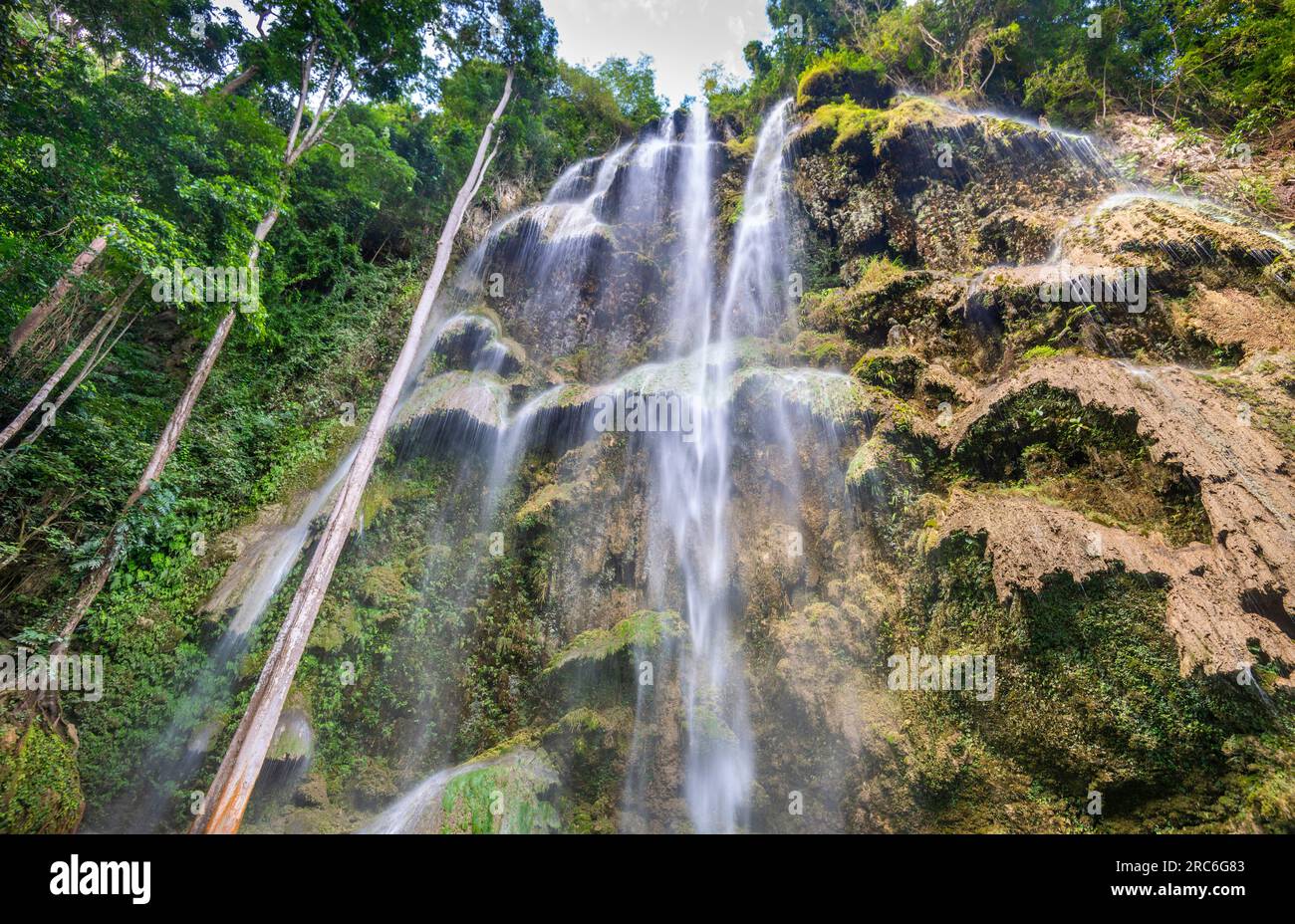 Accessed by a very steep track,leading to the base of the100 metre high ...