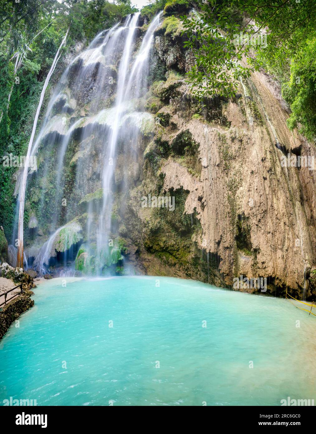 Accessed by a very steep track,leading to the base of the100 metre high ...