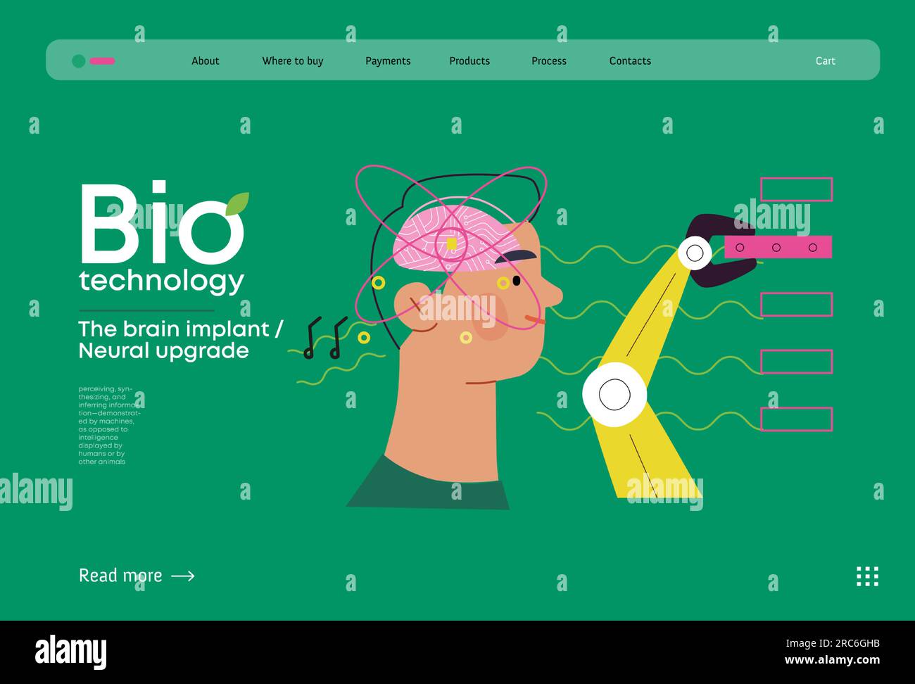 Human enhancement vector vectors hi-res stock photography and images ...