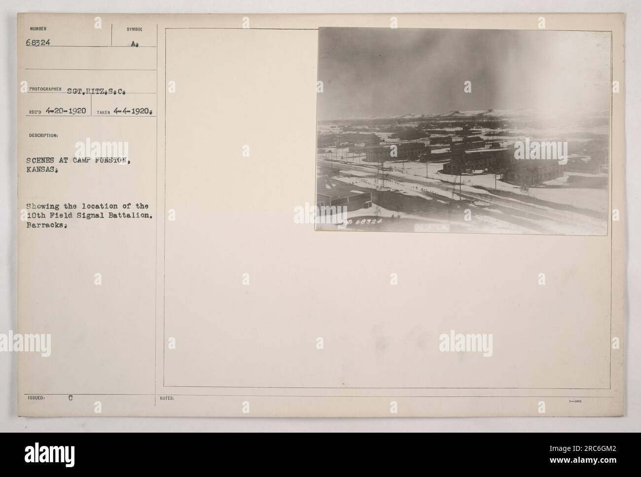 Camp Funston in Kansas, pictured here, was the location of the 10th ...