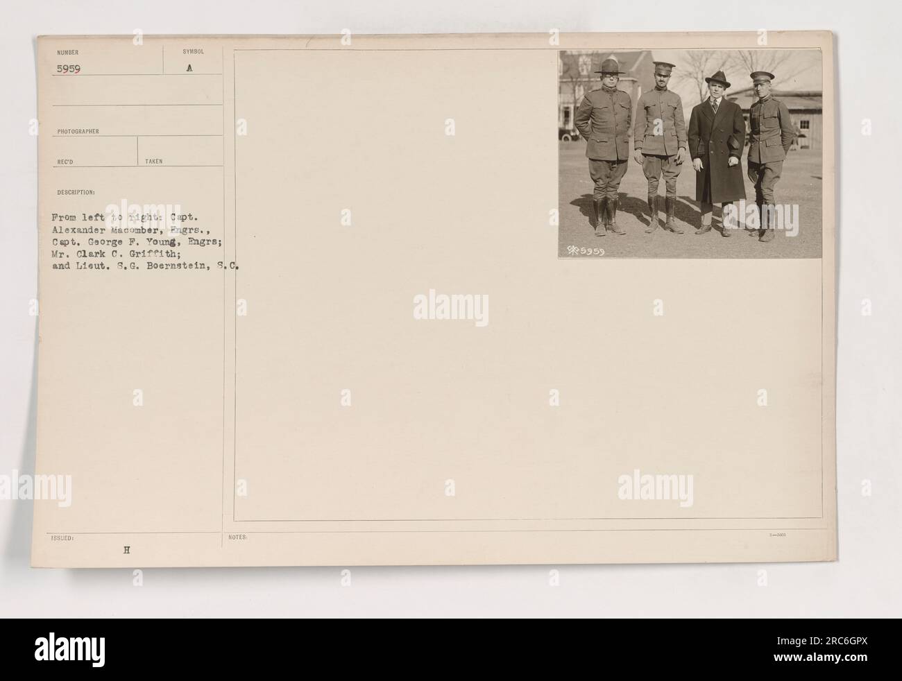 Issued symbol mr clark c griffith hi-res stock photography and images ...