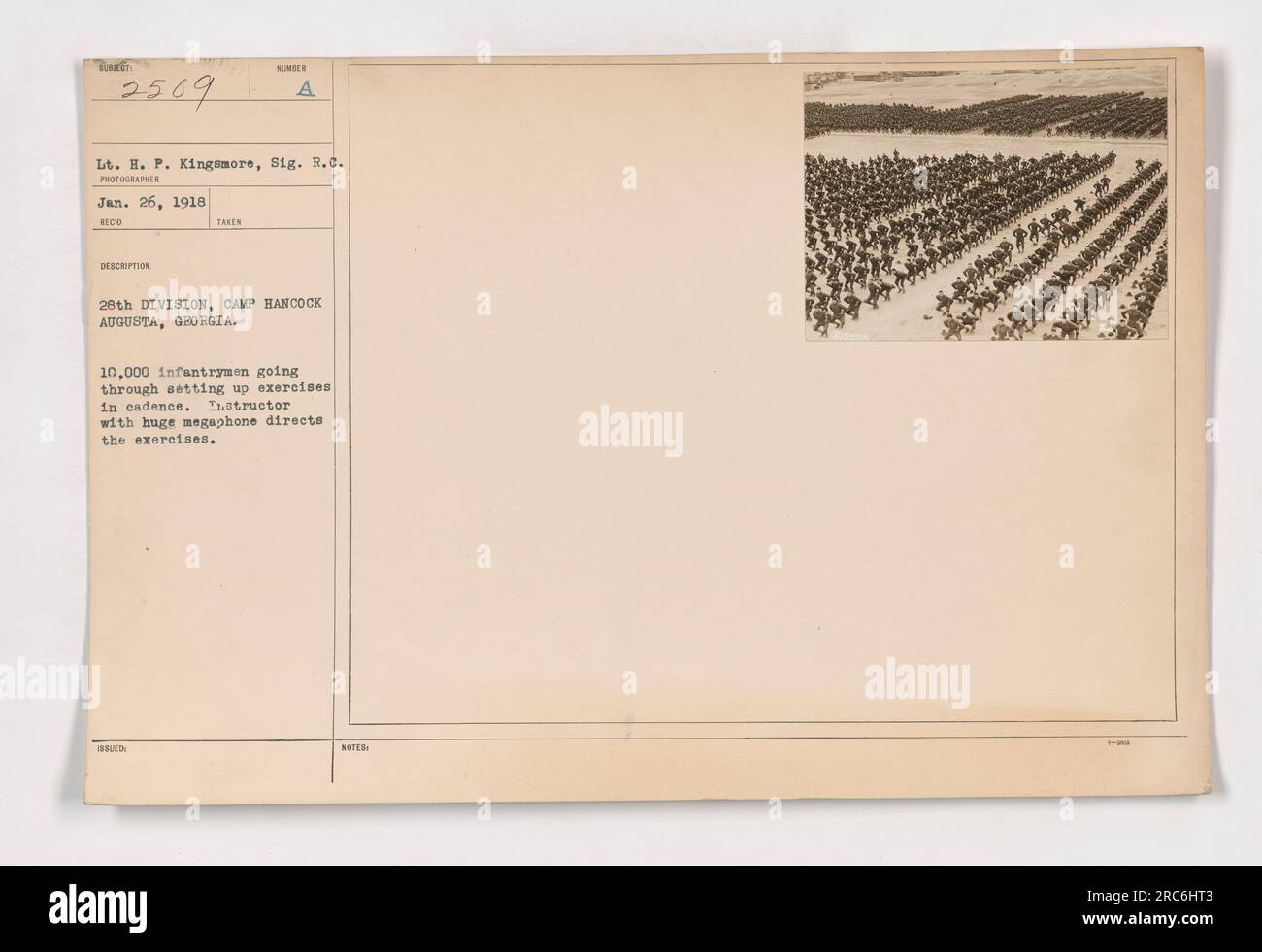 Title: "10,000 Infantrymen Conduct Setting Up Exercises at Camp Hancock ...