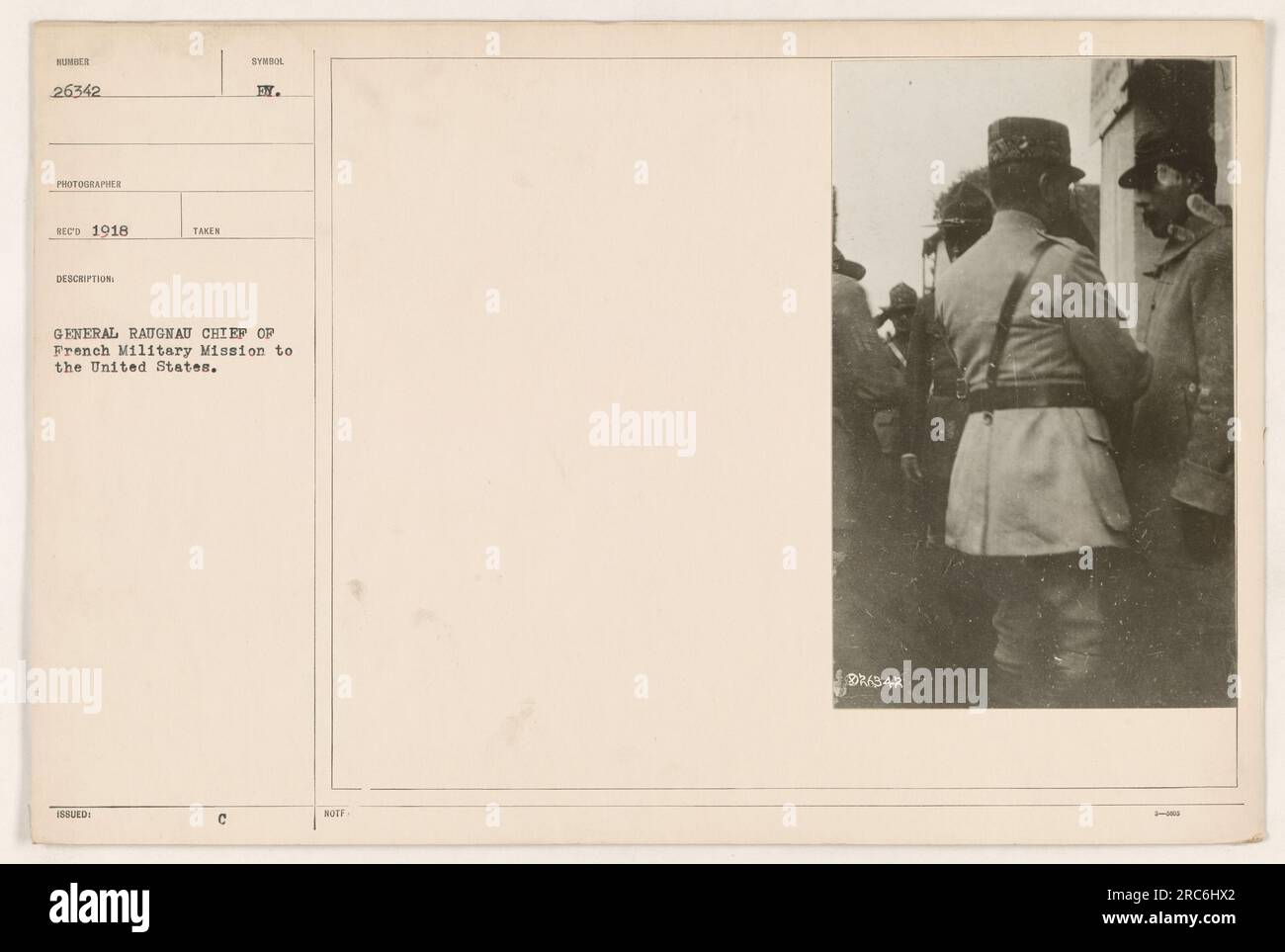 French General Raugnau, Chief of the French Military Mission to the ...