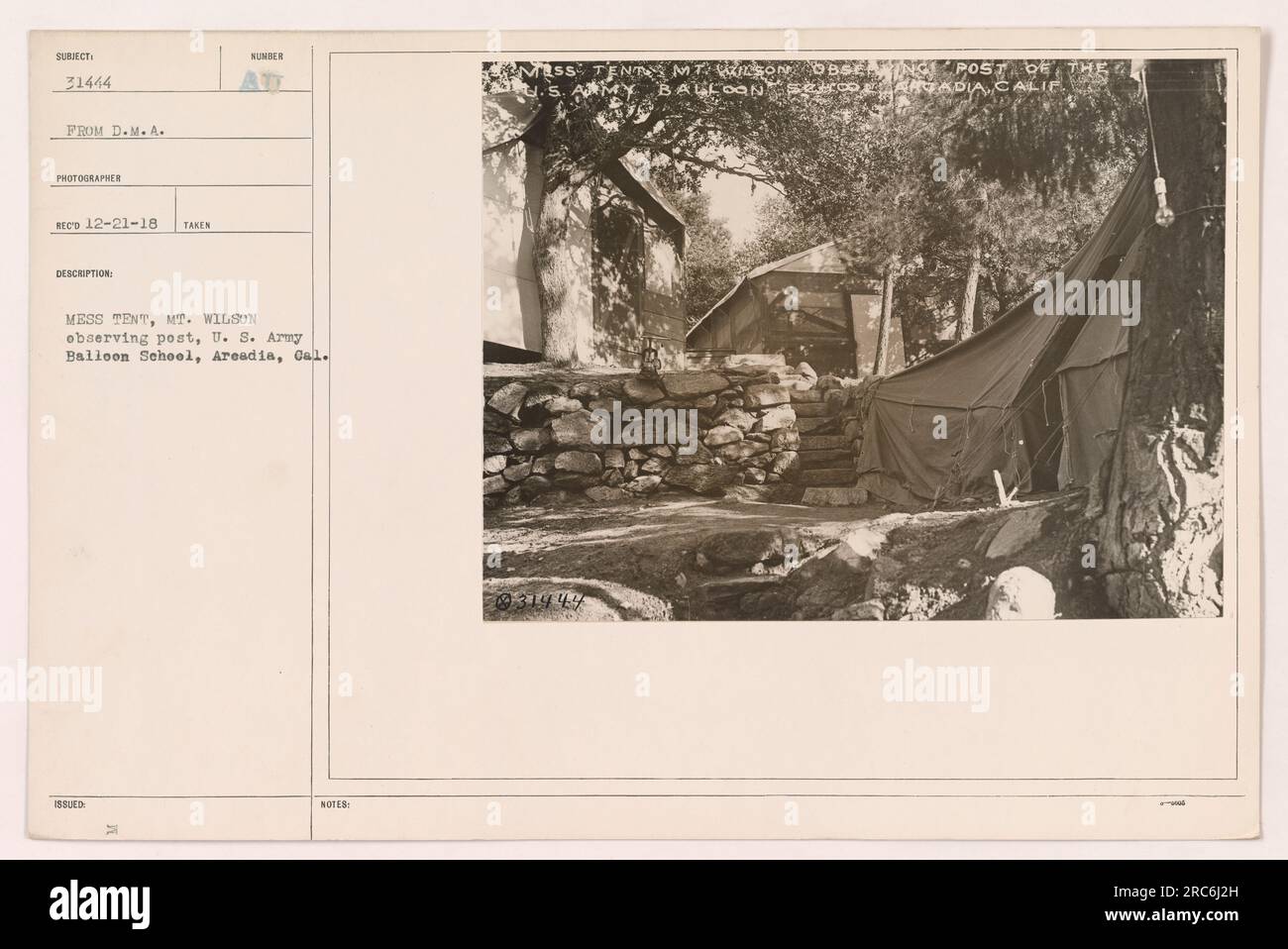 U.S. Army soldiers gathering in a mess tent at the Mount Wilson ...
