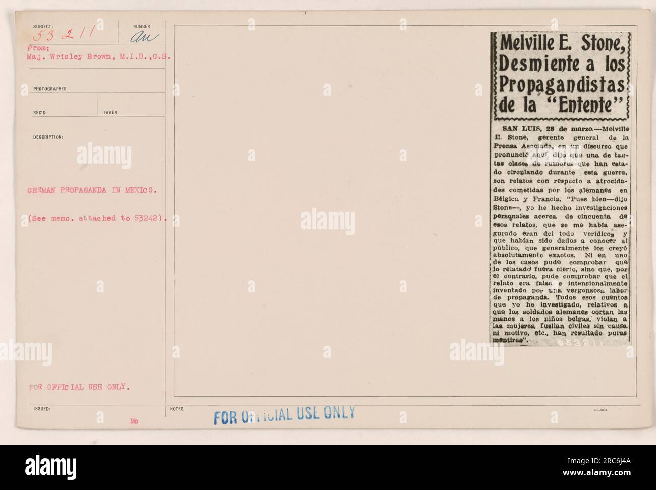 Propaganda de los 50 hi-res stock photography and images - Alamy