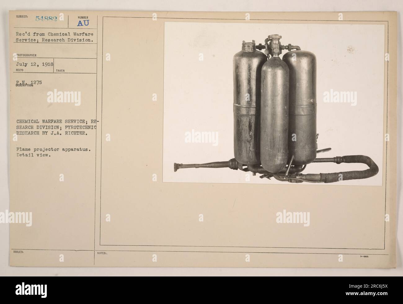 Flame projector apparatus detail hi-res stock photography and images ...