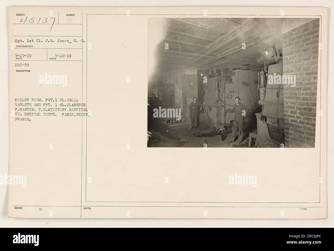 Pvt. 1st Class Cecil Garletz and Pvt. 1st Class Clarence P. Martin are ...