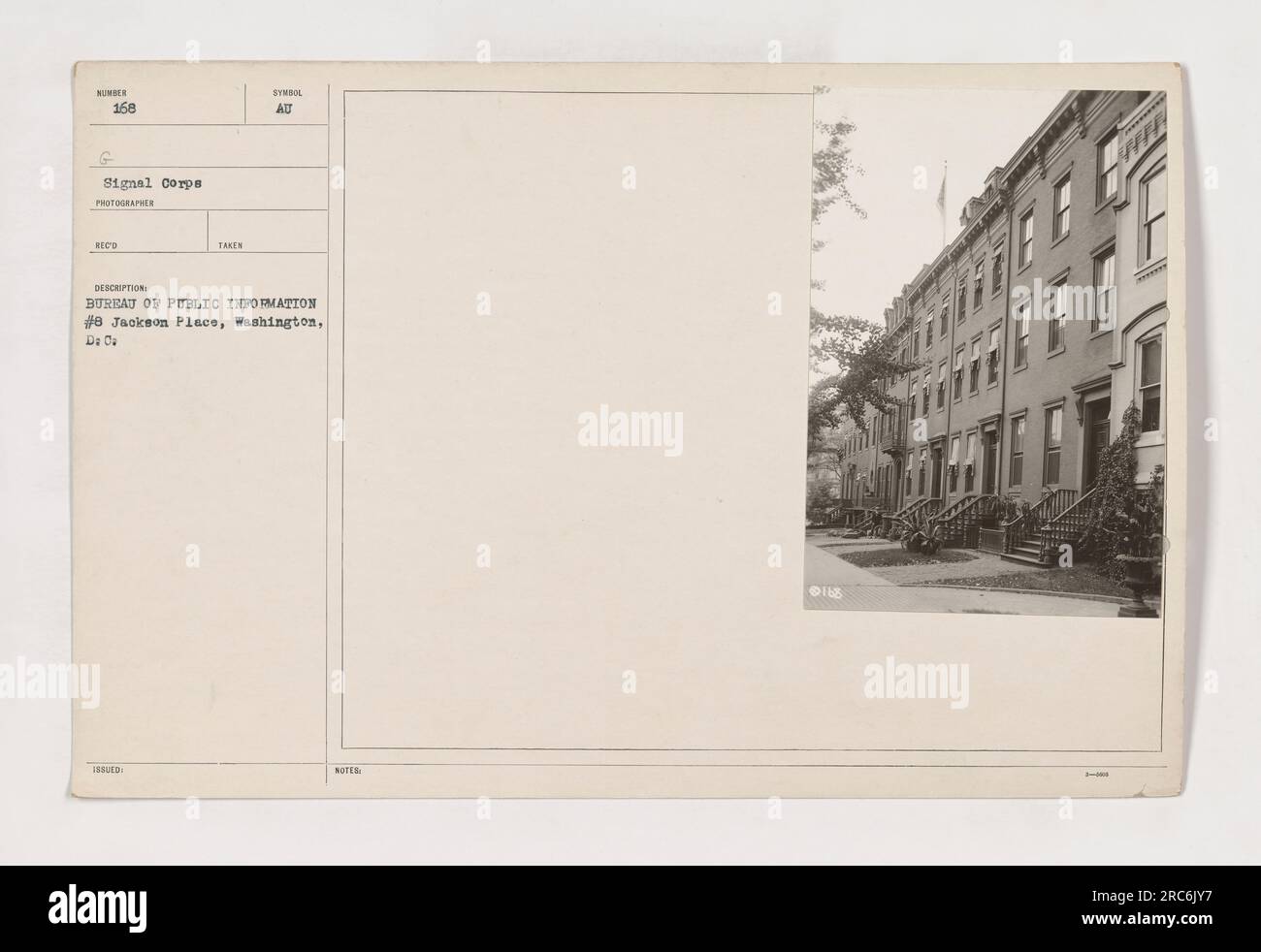 A photograph of a building located at 111-SC-168, taken during World ...