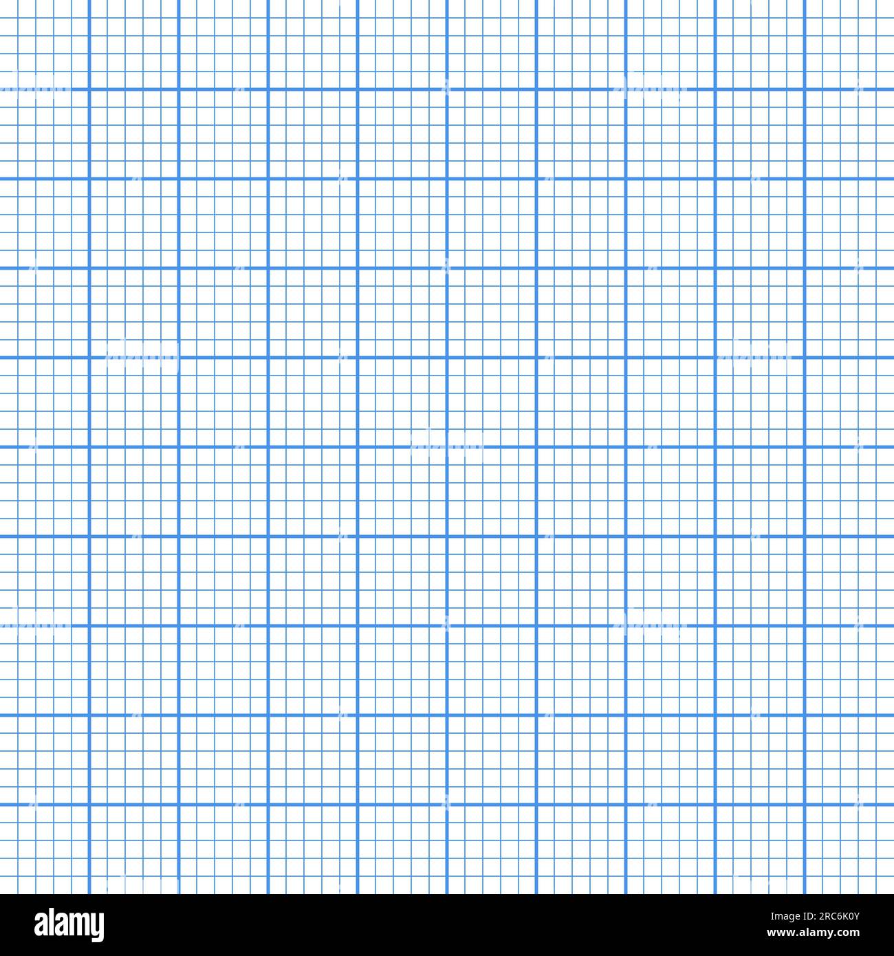 Sheet of graph paper with grid. Millimeter paper texture, geometric ...
