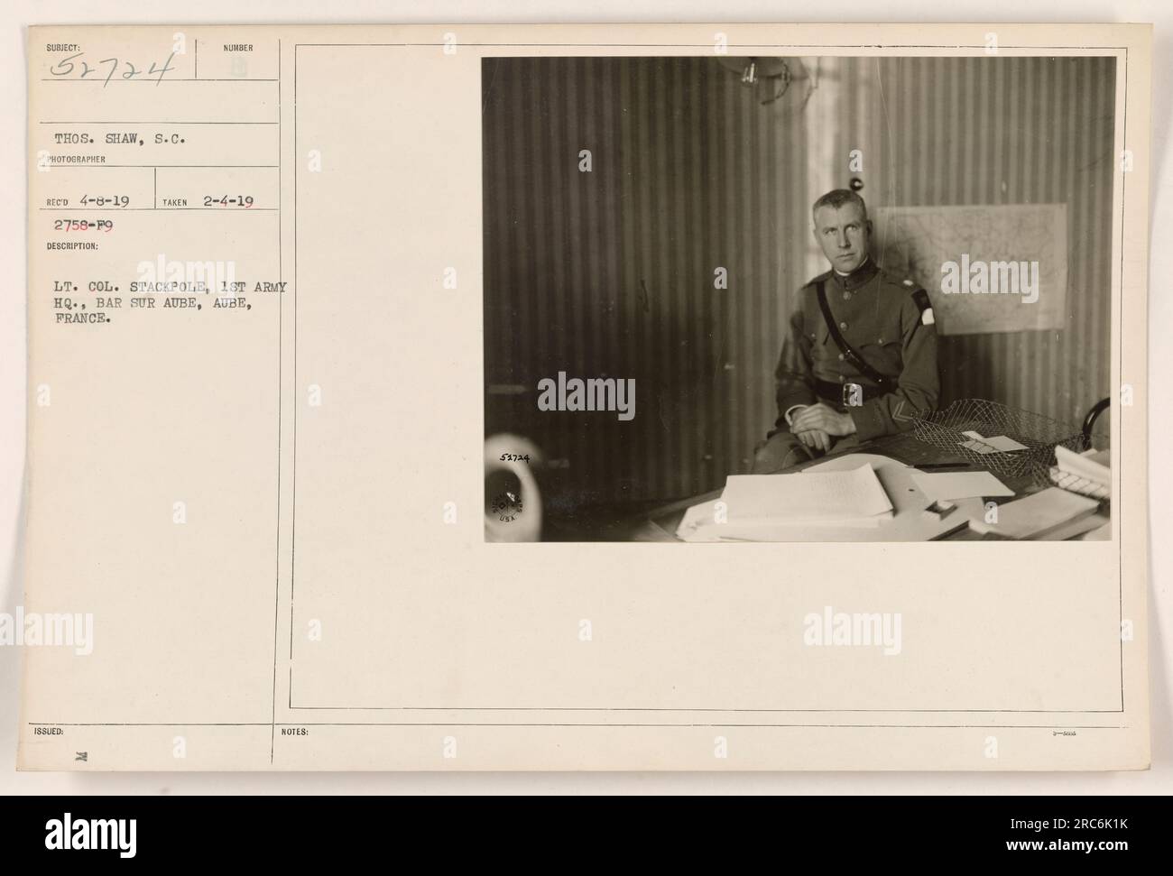 Lt col stackepole hi-res stock photography and images - Alamy