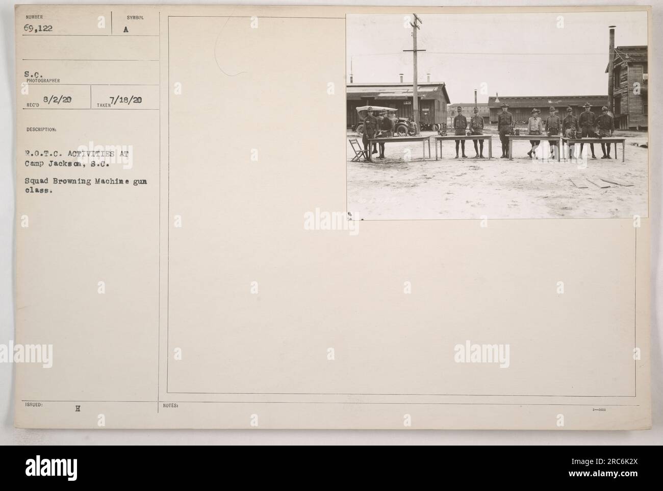 Soldiers participating in a squad Browning machine gun class at Camp ...