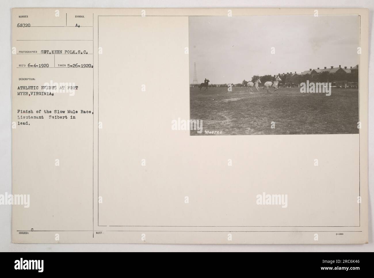 Lieutenant Seibert takes the lead at the finish of the Slow Mule Race ...