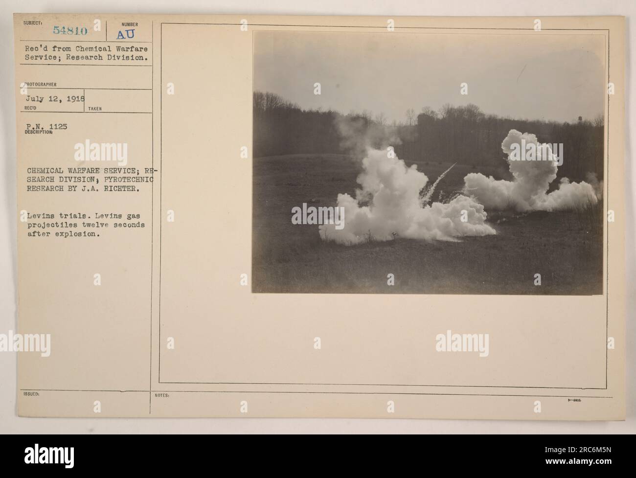 Image showing a chemical warfare research division conducting ...