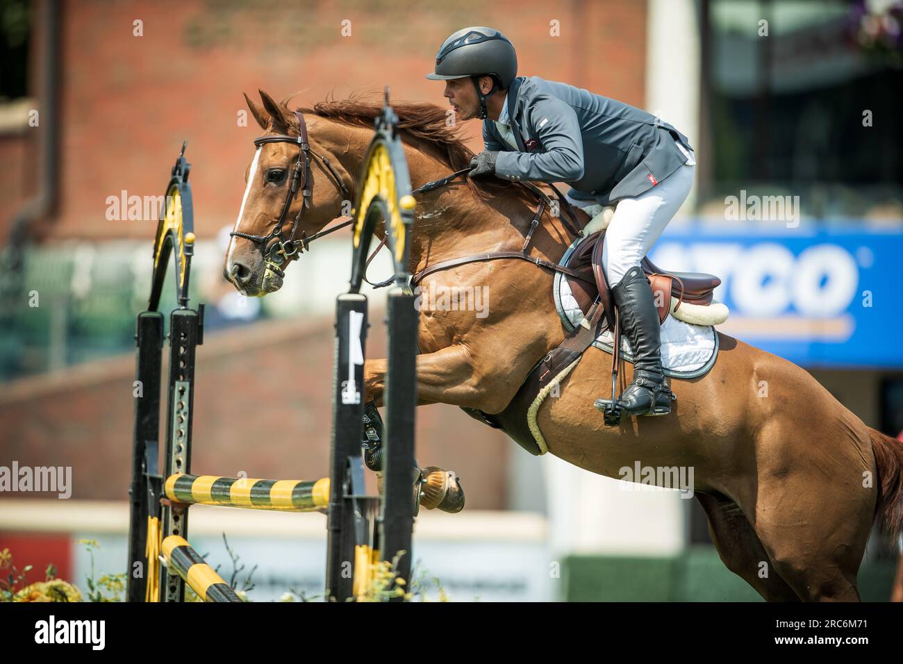 Sergio Alvarez Moya of Spain competes in the Rolex North American Grand ...