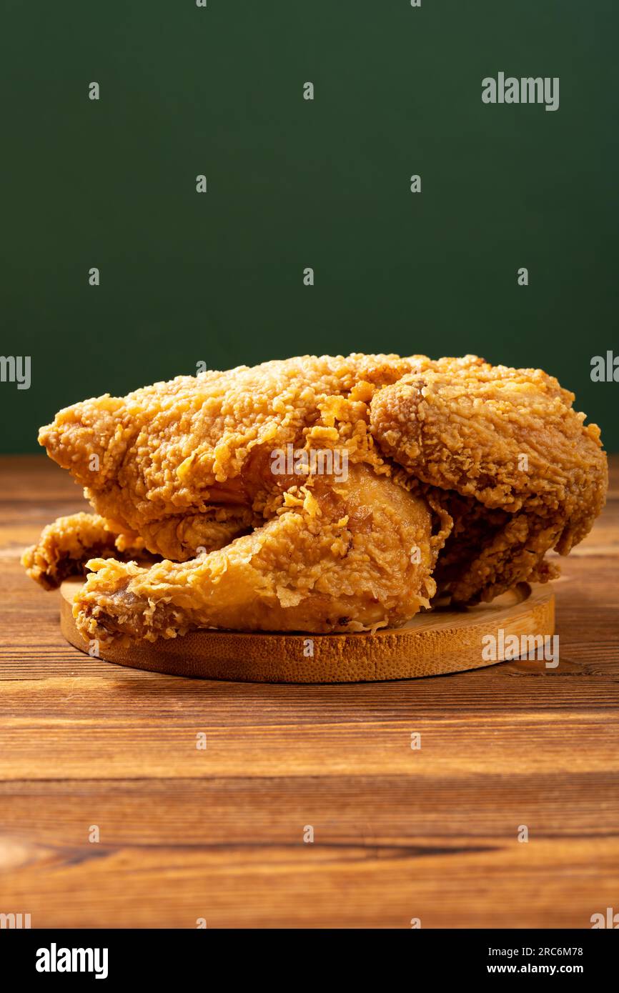angle view deep fried chicken at vertical composition Stock Photo - Alamy