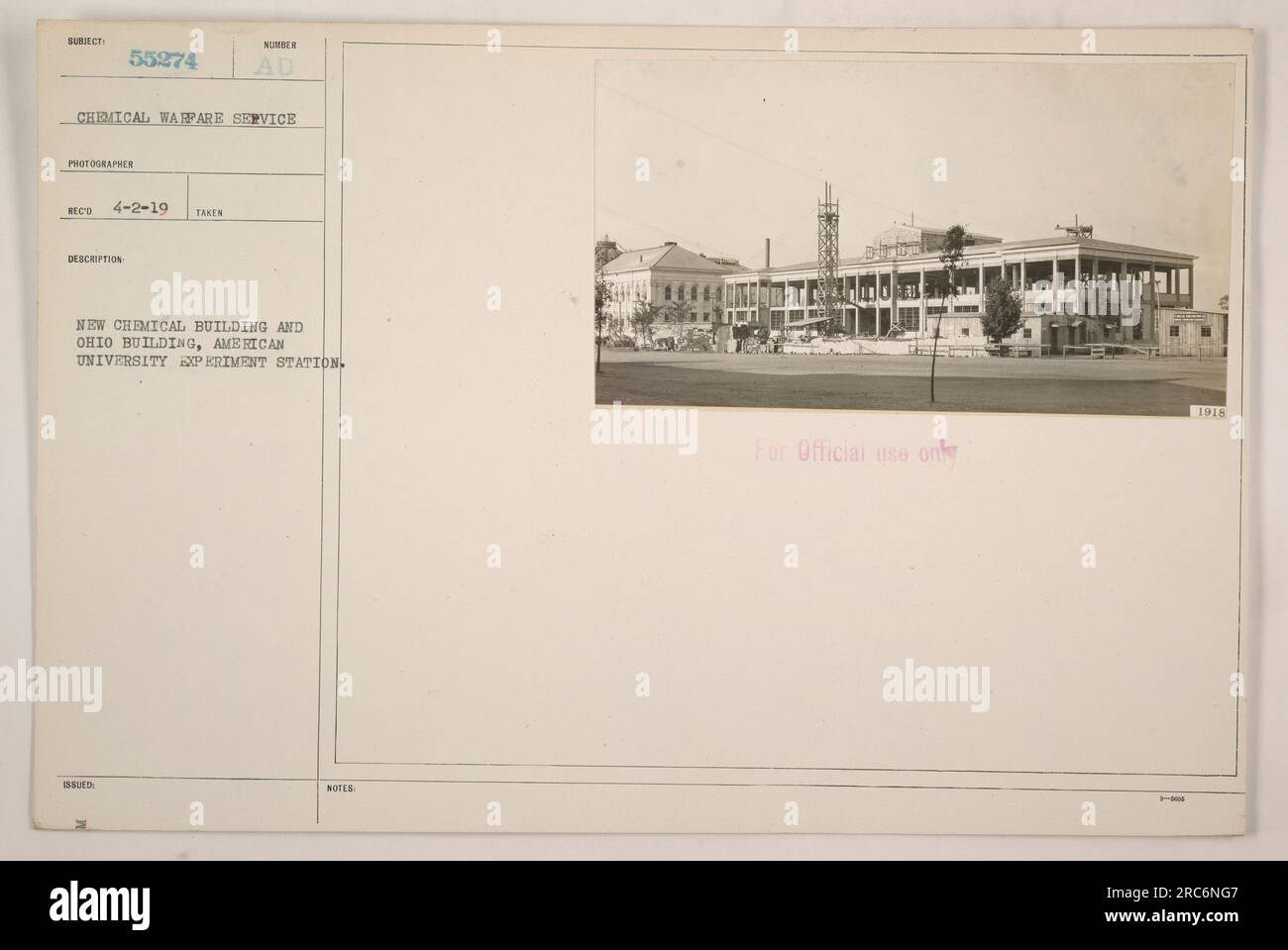 The image shows the new chemical building and Ohio building at the ...