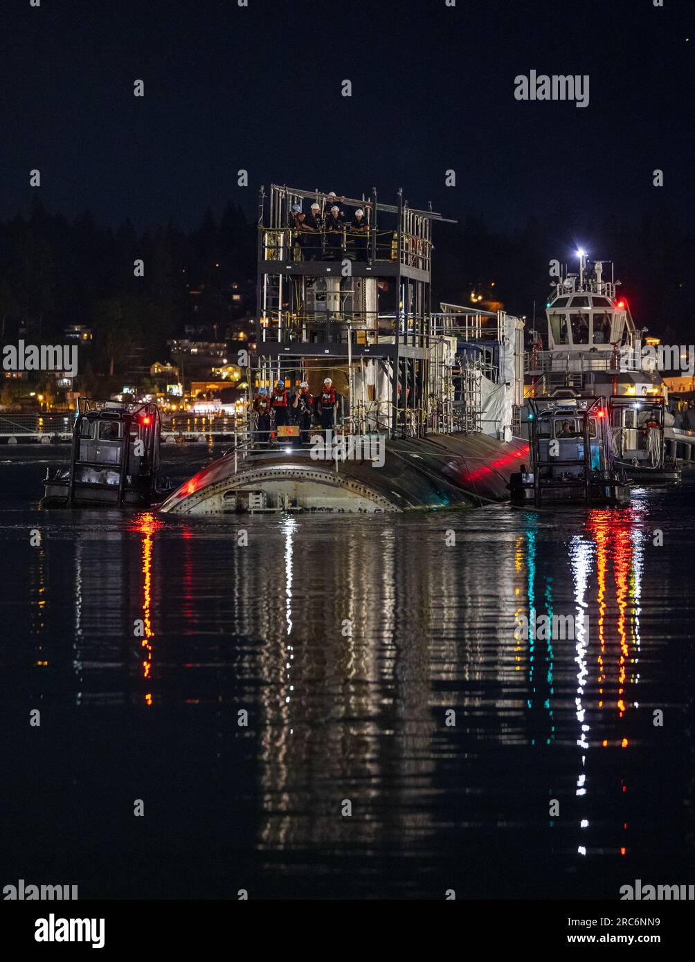 USS Connecticut (SSN 22) is docked for its Extended Docking Selected ...