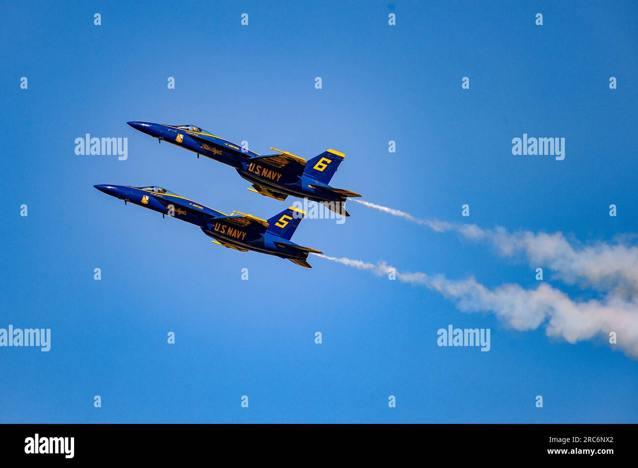 The U.S. Navy Flight Demonstration Squadron, the Blue Angels, perform ...