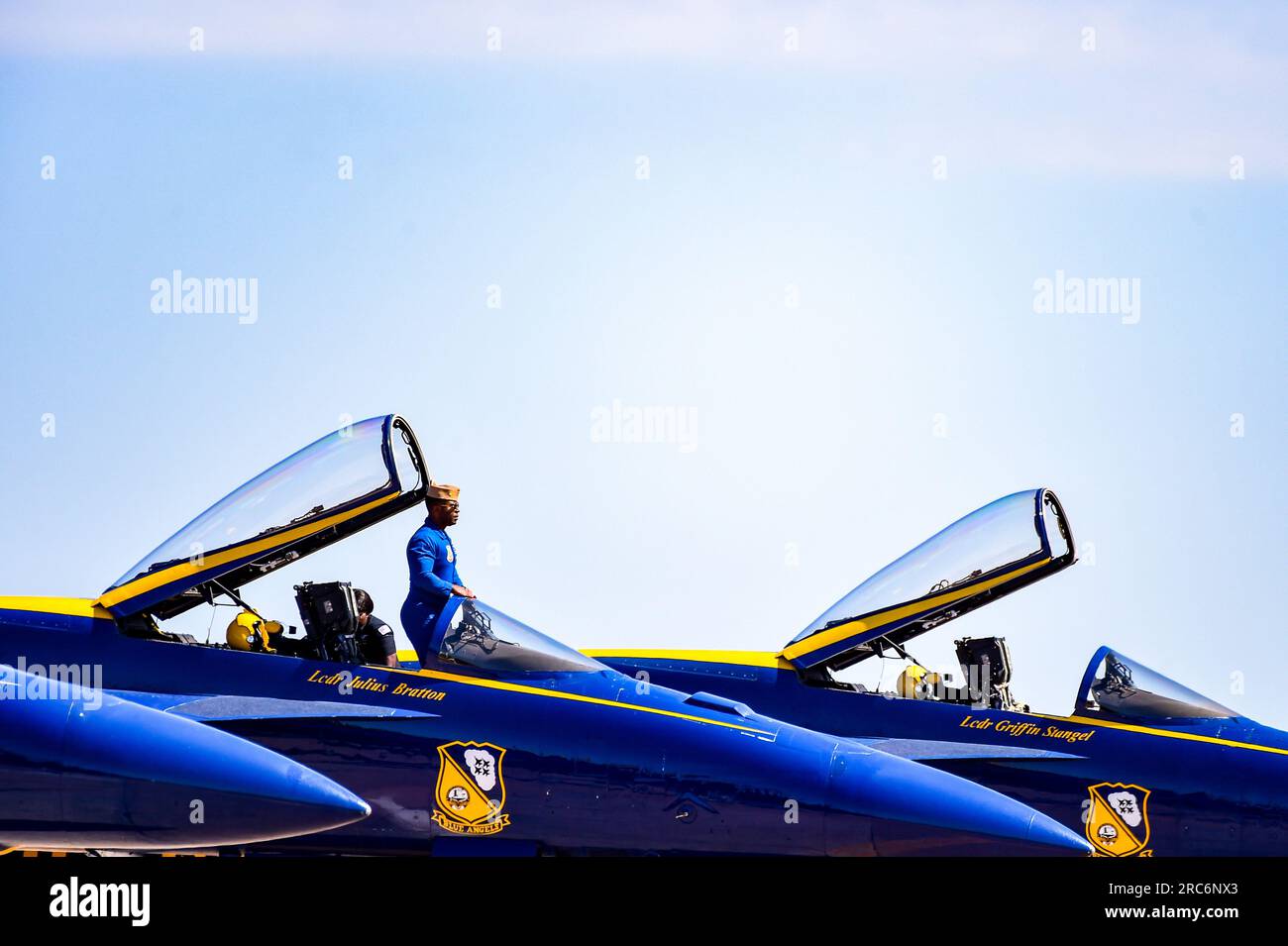 The U.S. Navy Flight Demonstration Squadron, the Blue Angels, perform ...