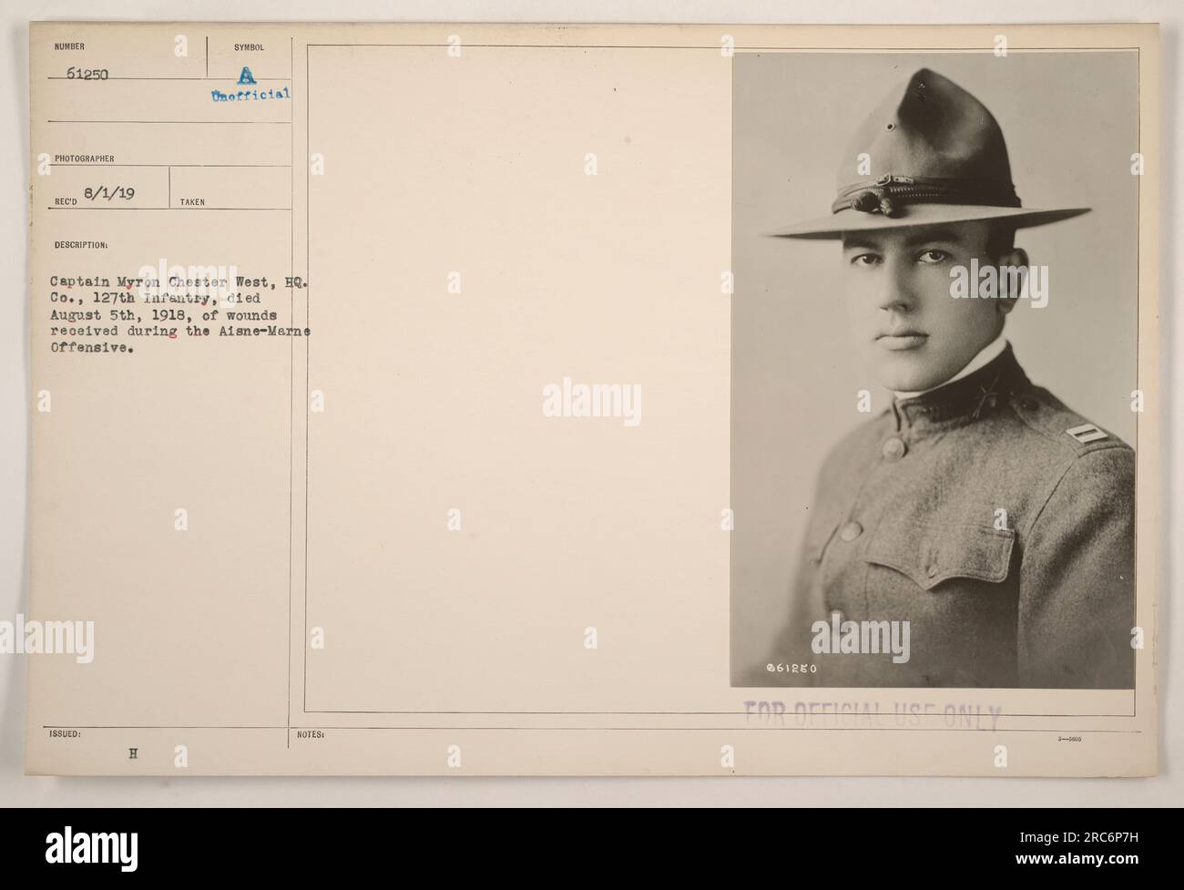 Captain myron chester west hi-res stock photography and images - Alamy