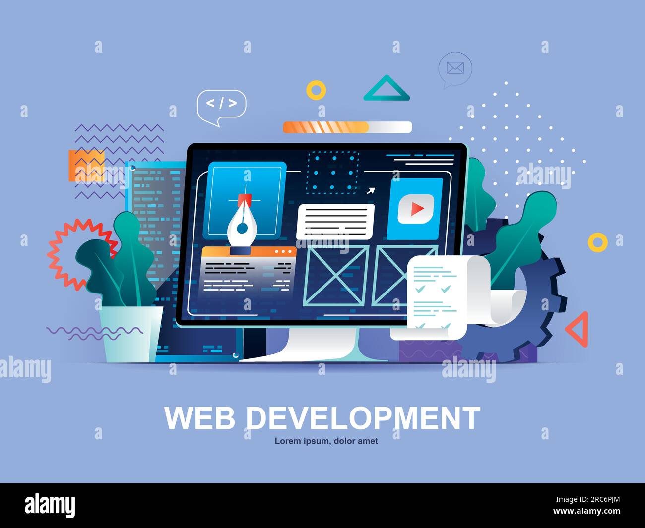 Front code Stock Vector Images - Alamy