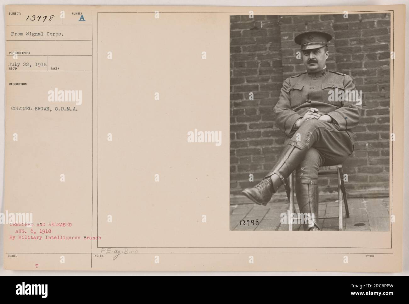 This image shows Colonel Brown from the Office of the Director of ...