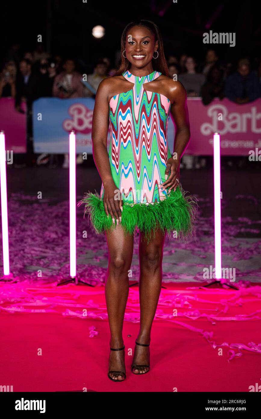Issa Rae poses for photographers at the photo call for the film 'Barbie ...