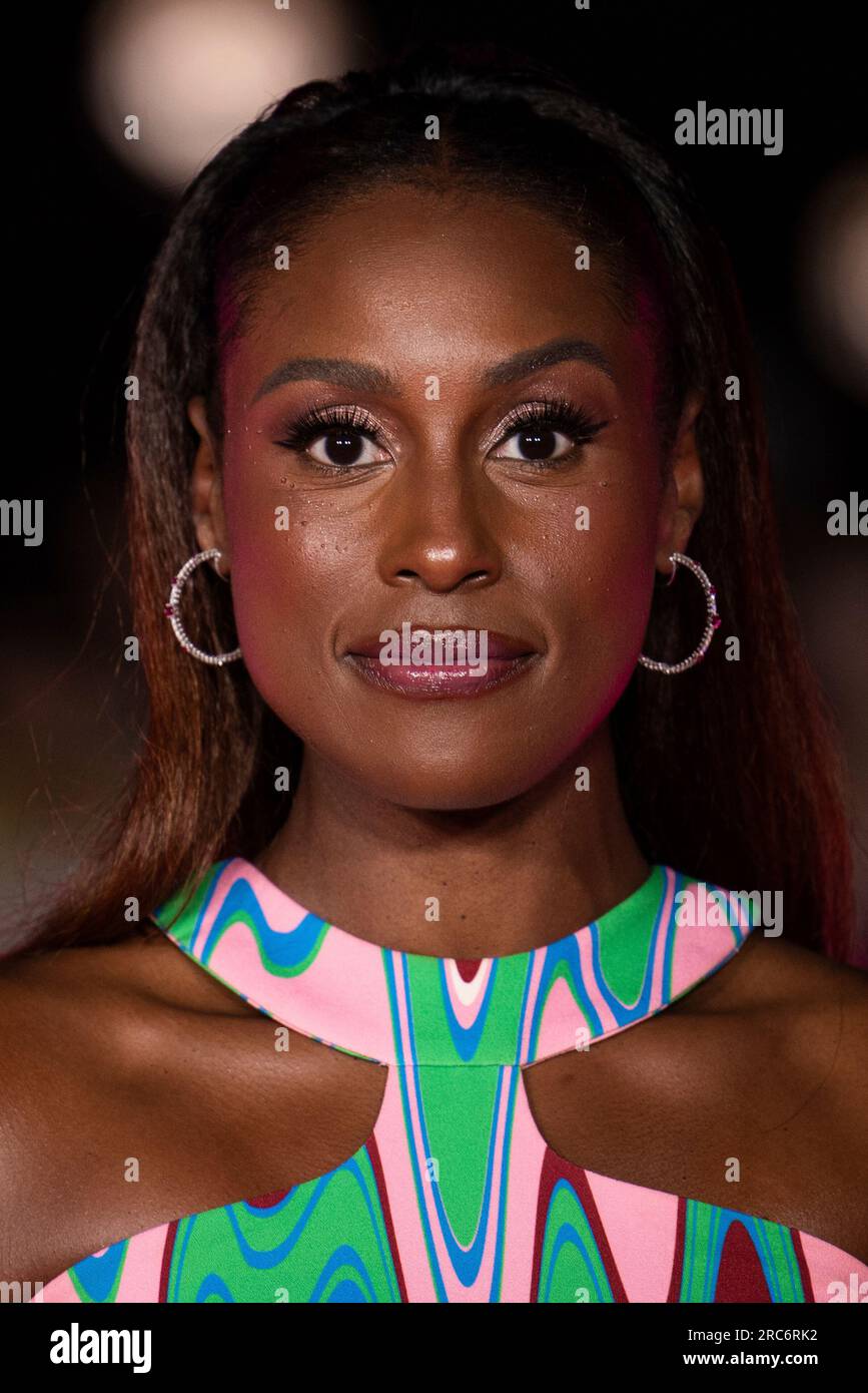 Issa Rae poses for photographers at the photo call for the film 'Barbie ...