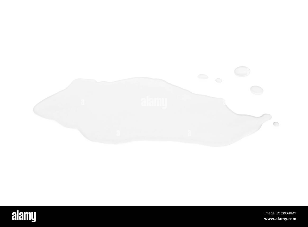 Puddle of pure water on white background Stock Photo - Alamy