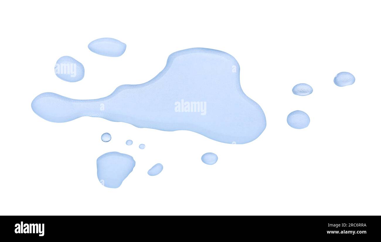 Puddle of pure water on white background Stock Photo - Alamy